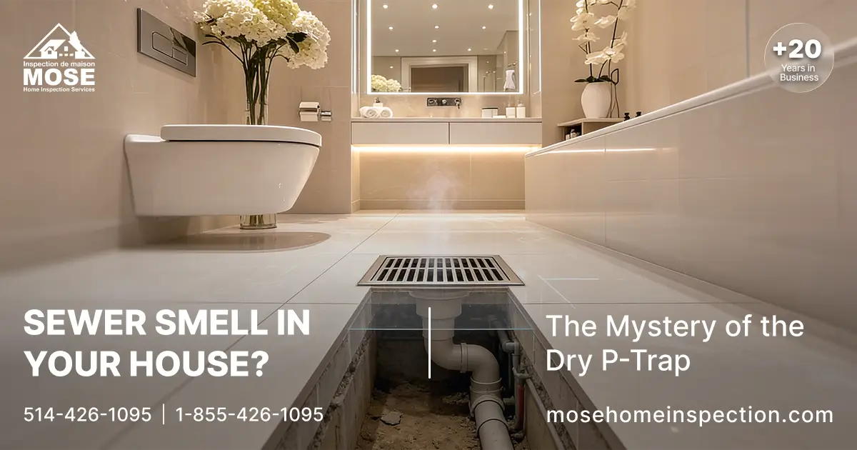 Sewer Smell in Your House? How to Fix a Dry P-Trap | Mose Inspection